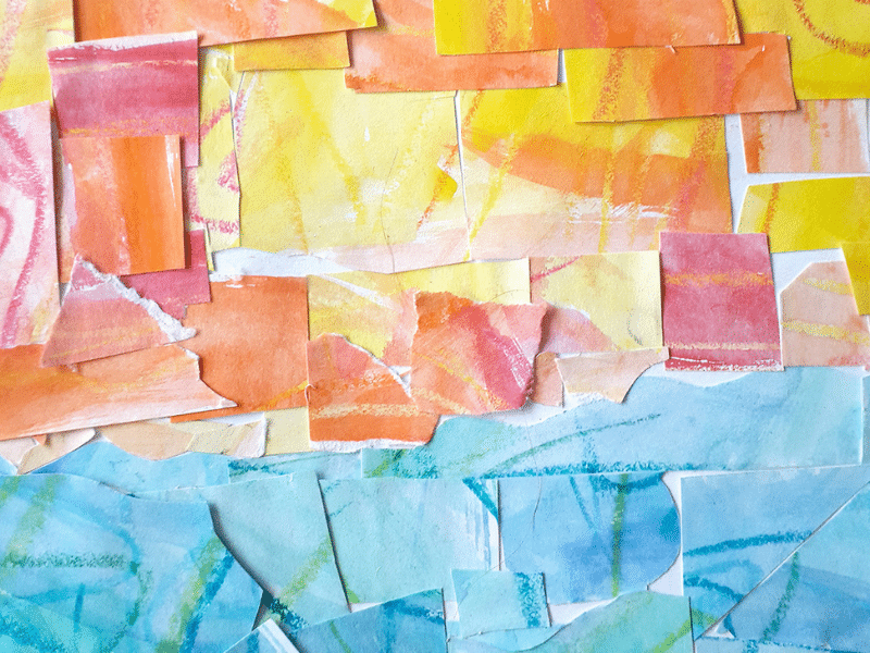 How to Create Colorful Collage Art for Kids Inspired by Alma Thomas