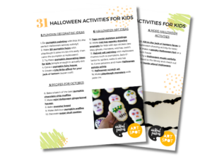 31 Days of Halloween Activities for Kids (with Free Printable!)