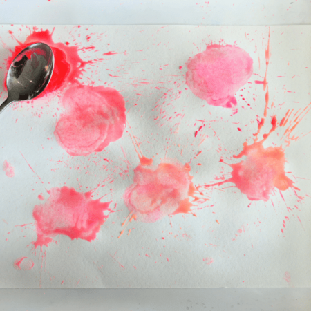 How to do Splatter Painting with Kids