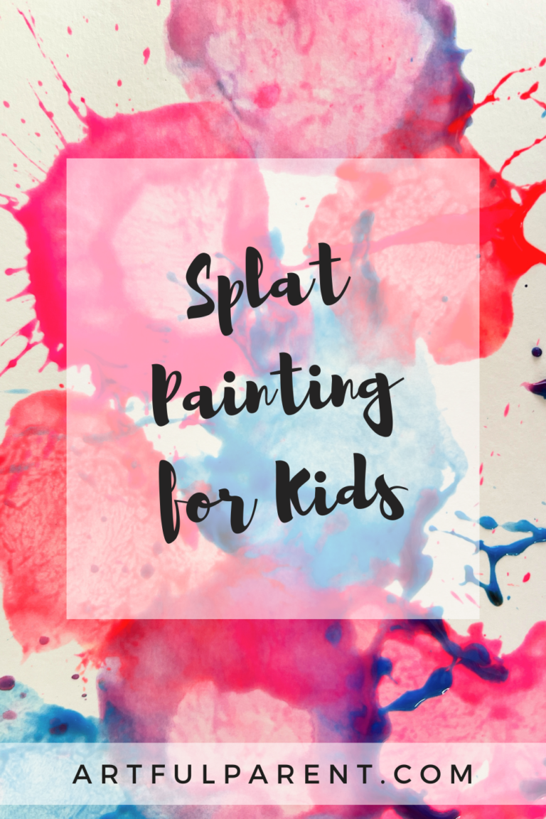 How to do Splat Painting for Kids