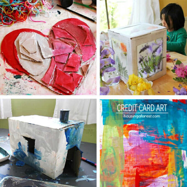 20 Cardboard Art Ideas Kids can Make from a Box