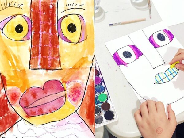 How to Draw Abstract Self Portraits for Kids