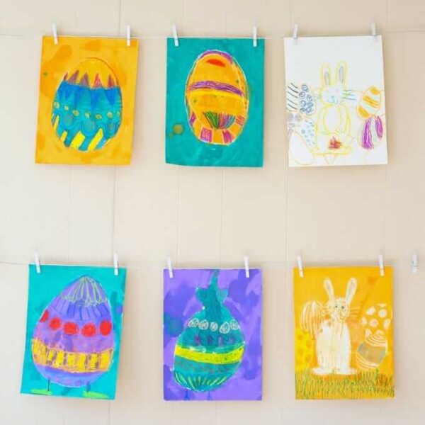 How to Make Easter Egg Drawings for Kids