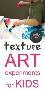 Texture Art Projects for Kids :: Exploring Different Surfaces