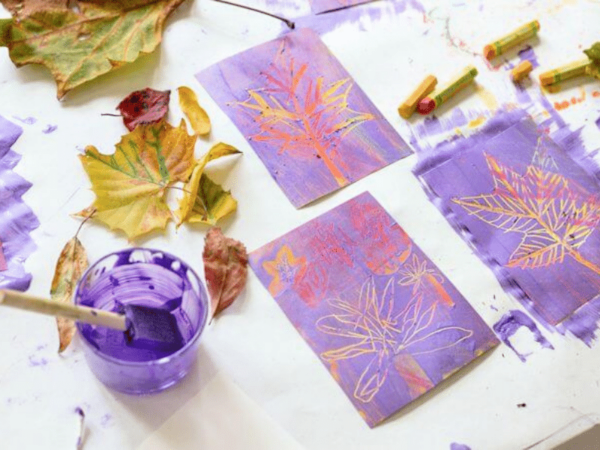 How to Make Scratch Art for Kids: A Fall Leaf Art Activity