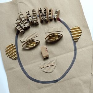 Recycled Self Portrait Collage for Kids