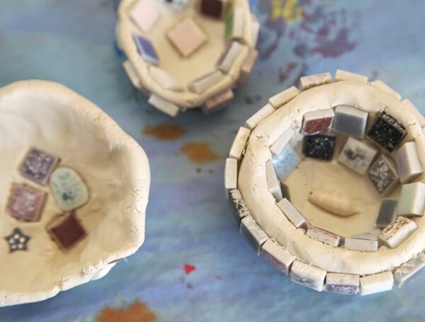 How to Make Mosaic Art for Kids With Air Dry Clay