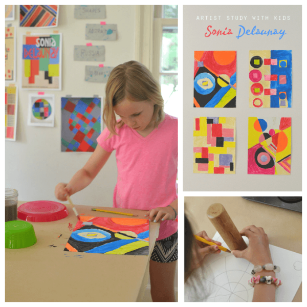 How to Make Geometric Paintings inspired by Sonia Delaunay