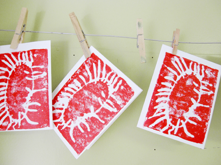 How to Do Styrofoam Printing – A Printmaking Activity For Kids