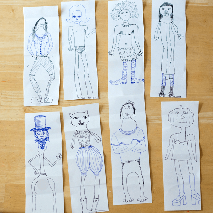 The Combination Man or Exquisite Corpse Drawing Game