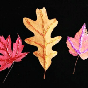How to Make Painted Paper Leaves for a Fall Art Activity