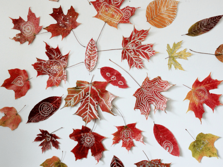 How to Preserve Fall Leaves and Create Mandala Leaf Art - The Artful Parent