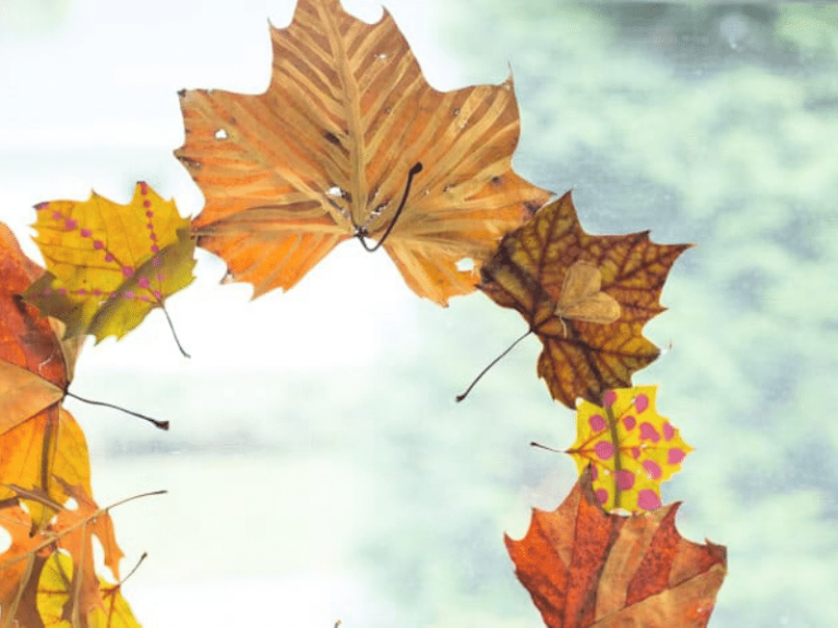 How to Make a Fall Leaf Wreath
