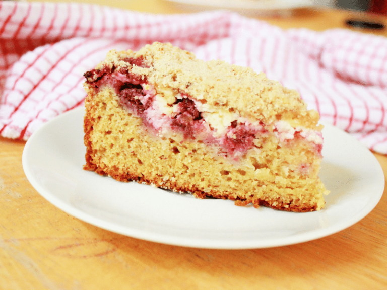 Raspberry Lemon Cream Cheese Coffee Cake Recipe