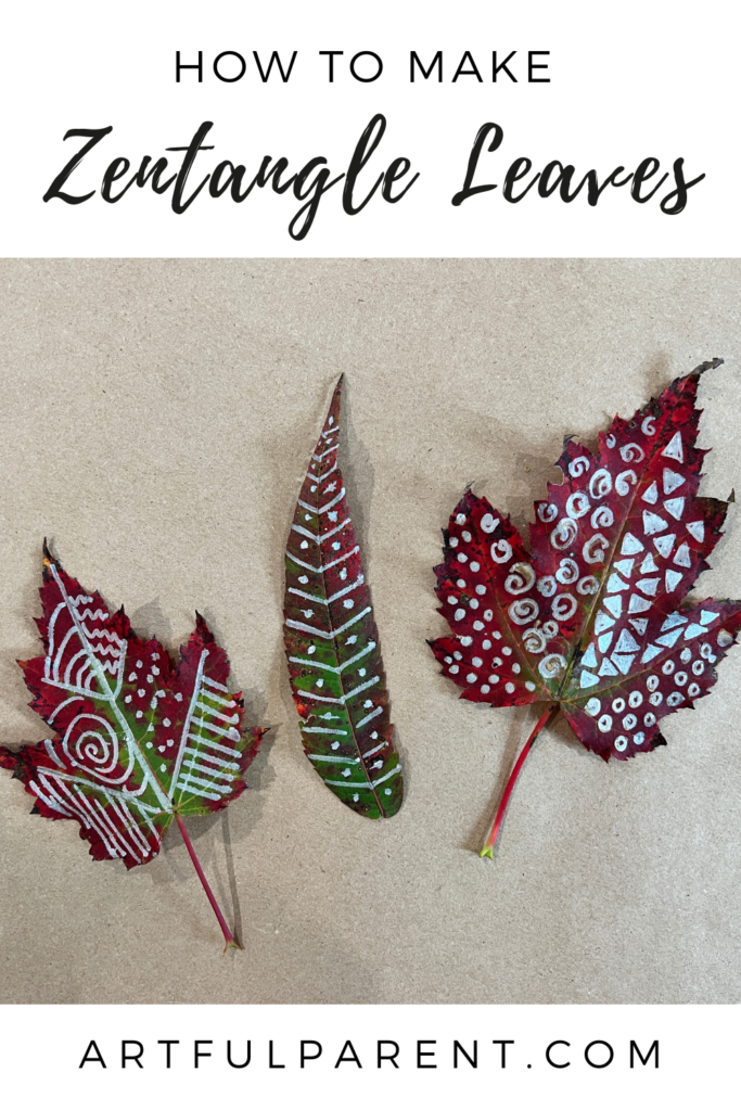 How to Make Zentangle Leaves with Sharpies