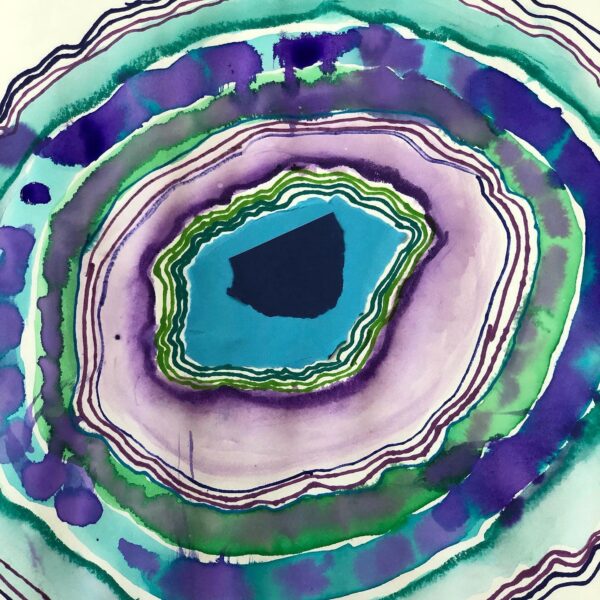 How to Paint a Watercolor Geode - The Artful Parent