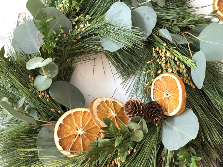 How to Make a Natural Christmas Wreath - The Artful Parent