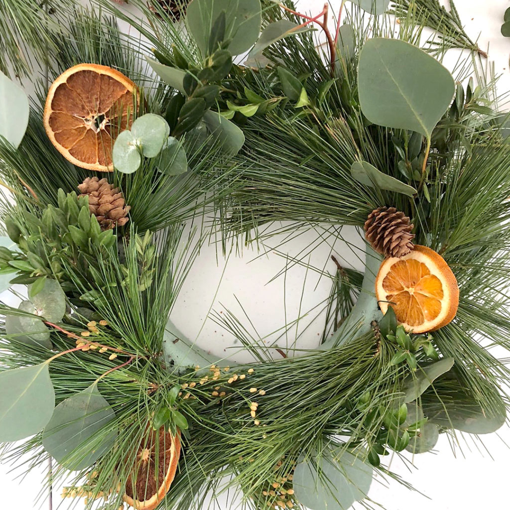 How to Make a Natural Christmas Wreath - The Artful Parent