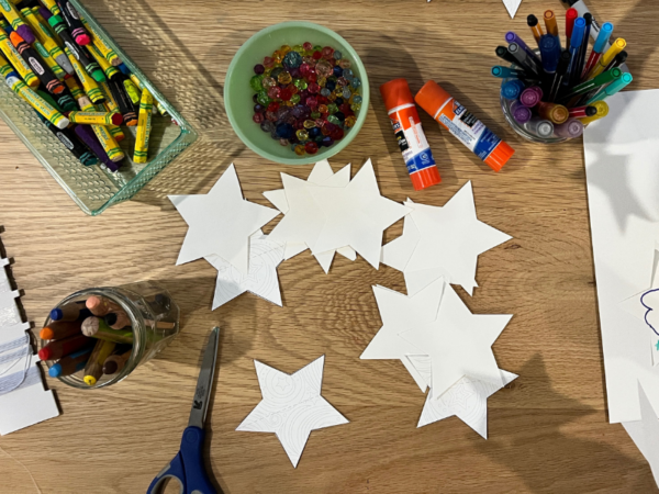 How to Make 3D Paper Star Ornaments for Kids