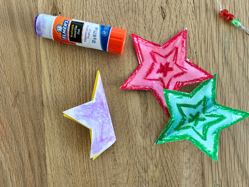 How to Make 3D Paper Star Ornaments for Kids