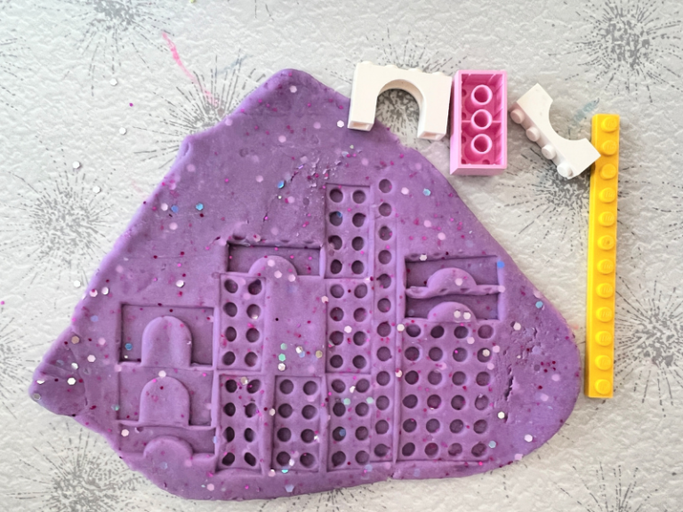 How to Use LEGOs to Make Pictures in Playdough