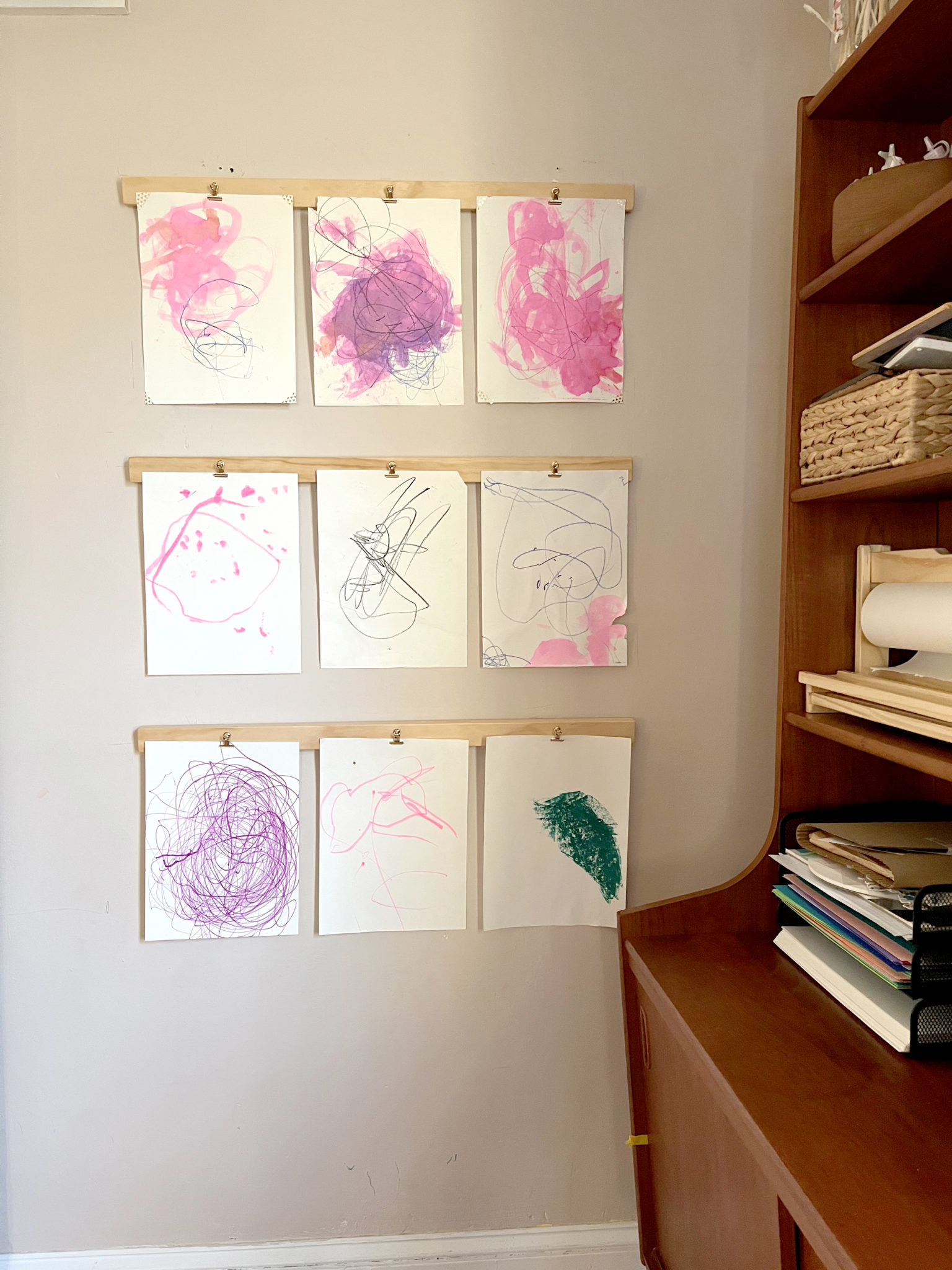 21 Kids Artwork Display Ideas for Your Home
