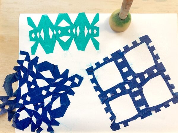 How to Make Tissue Paper Snowflakes