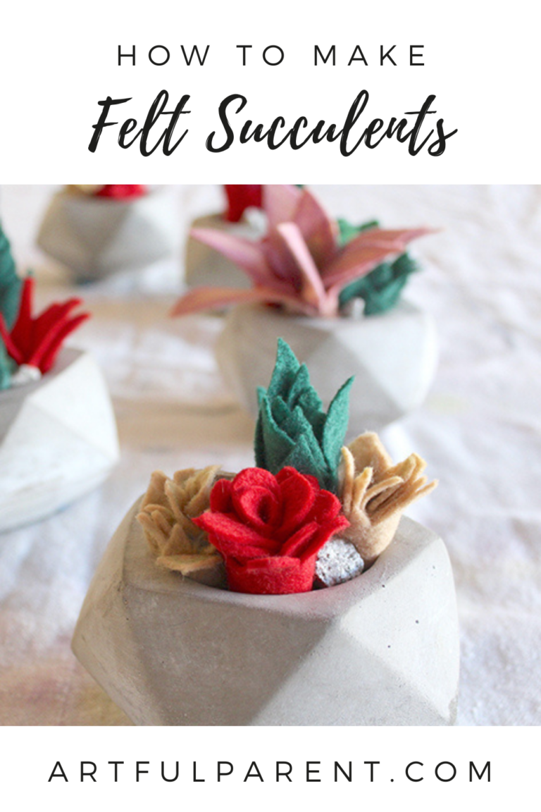 How to Make Felt Succulents
