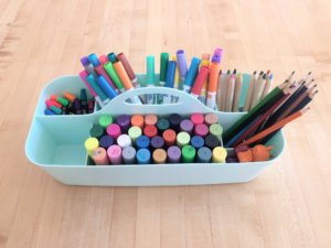 How to Set Up a Kids' Art Caddy