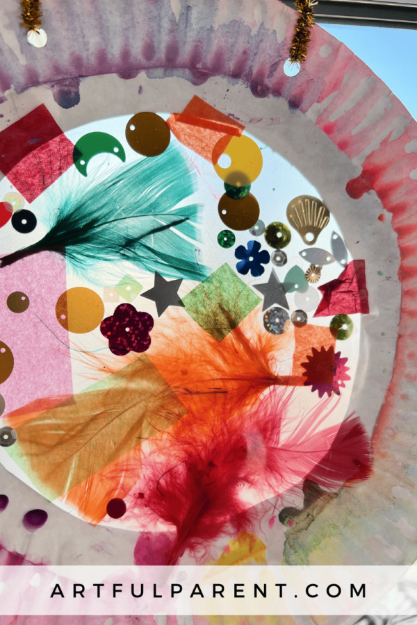 How to Make Tissue Paper Suncatchers