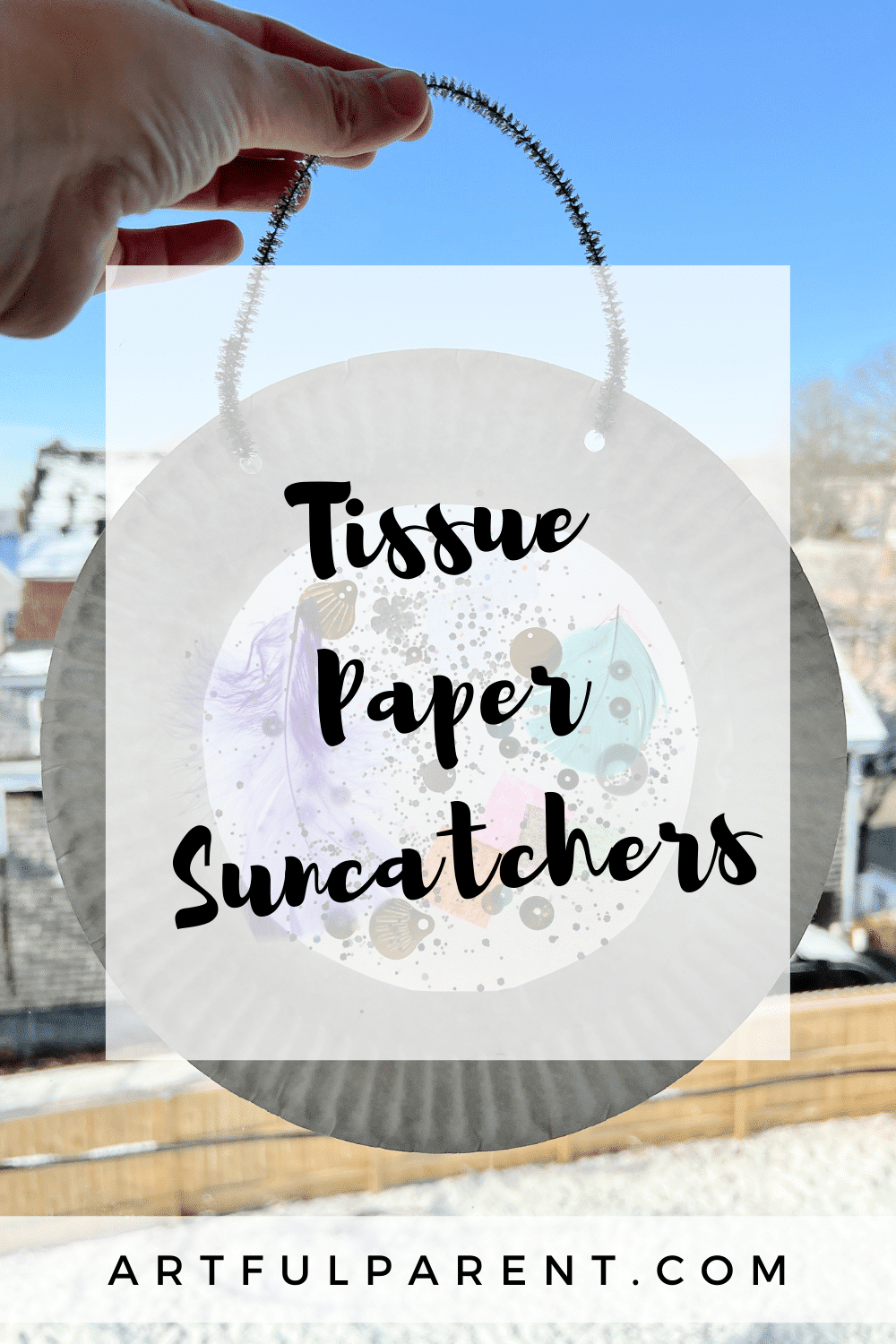 How to Make Tissue Paper Suncatchers