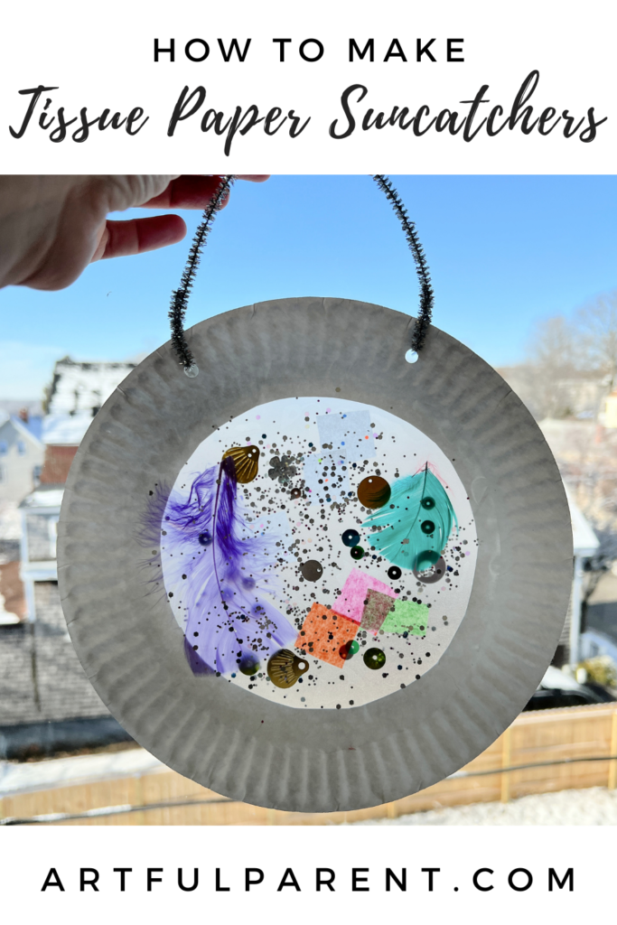 How to Make Tissue Paper Suncatchers
