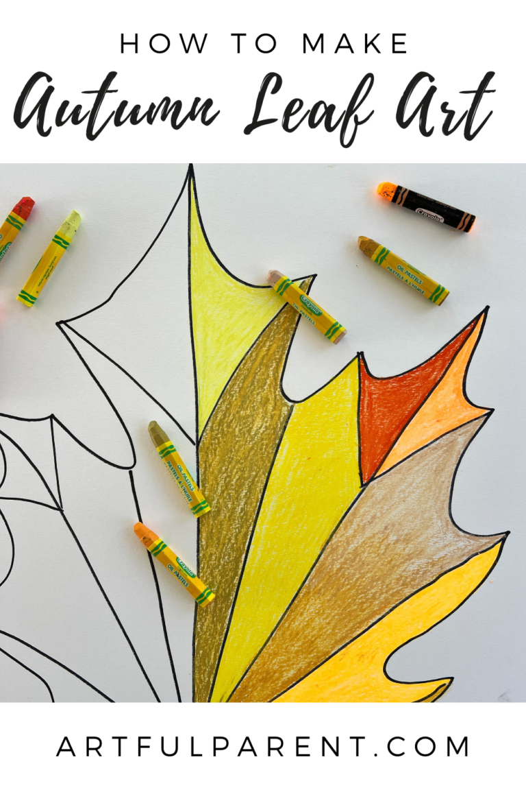 How to Make Fall Leaf Art with Pastels