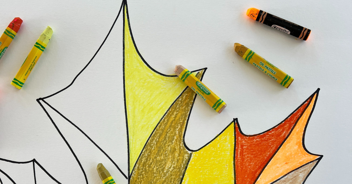 How to Make Fall Leaf Art with Pastels