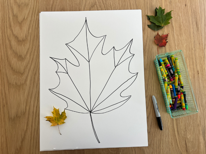 How to Make Fall Leaf Art with Pastels