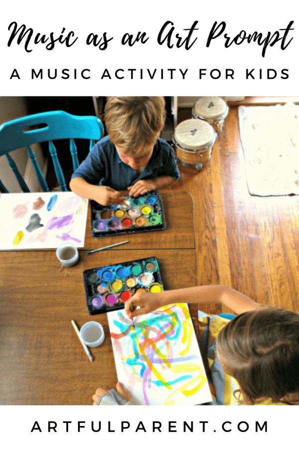 Music as an Art Prompt (A Music Activity for Kids)