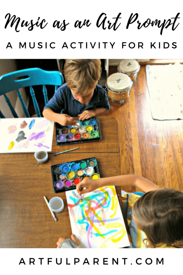 Music as an Art Prompt (A Music Activity for Kids)