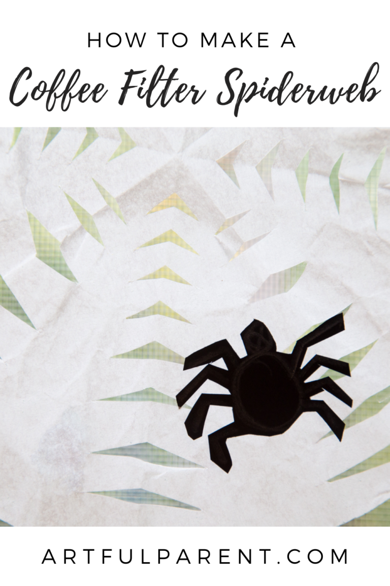 How to Make a Spiderweb Craft with Coffee Filters