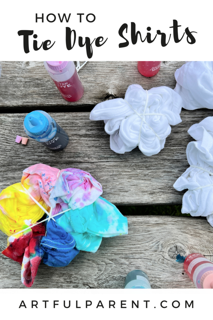 How to Tie Dye Shirts with Kids