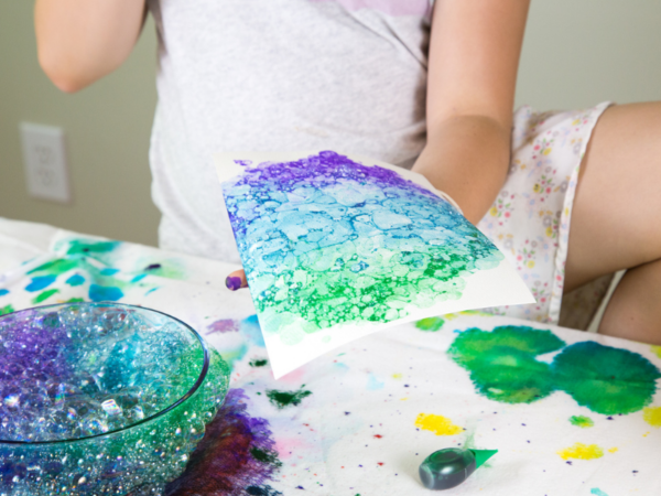 How to Create Bubble Prints for Kids