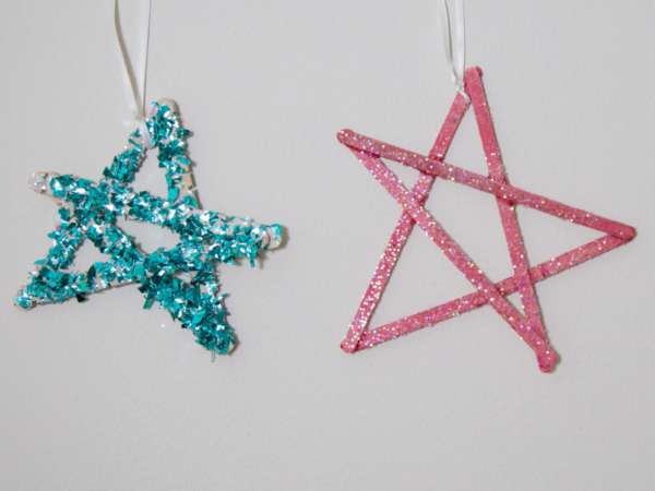 How to Make Glitter Stars for Christmas