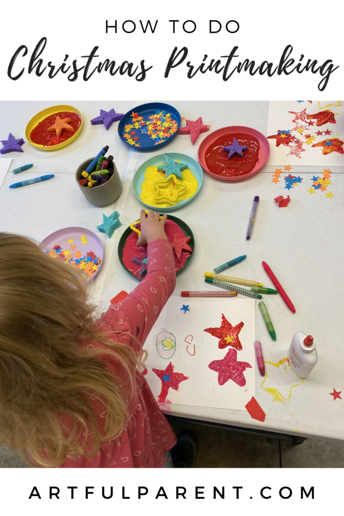 How to Do Christmas Printmaking for Kids