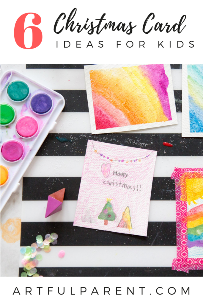 6 Christmas Card Ideas for Kids