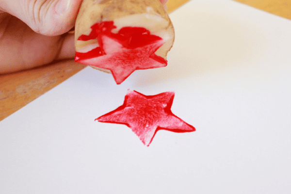 Potato Printmaking for a Handmade Christmas - The Artful Parent