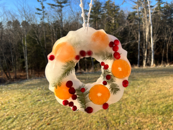 A Winter Craft for Kids: How to Make an Ice Wreath