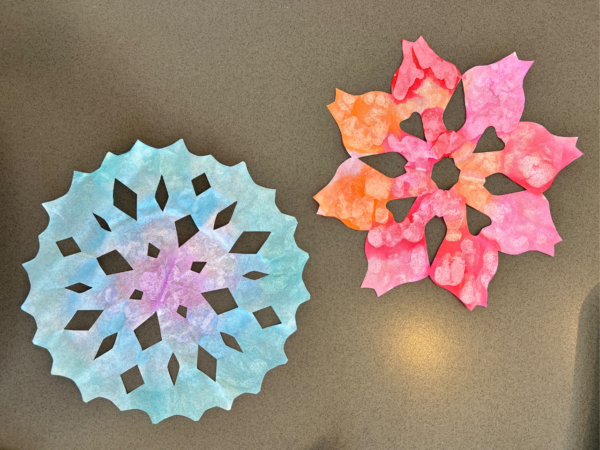 How To Make Paper Snowflakes with Coffee Filters