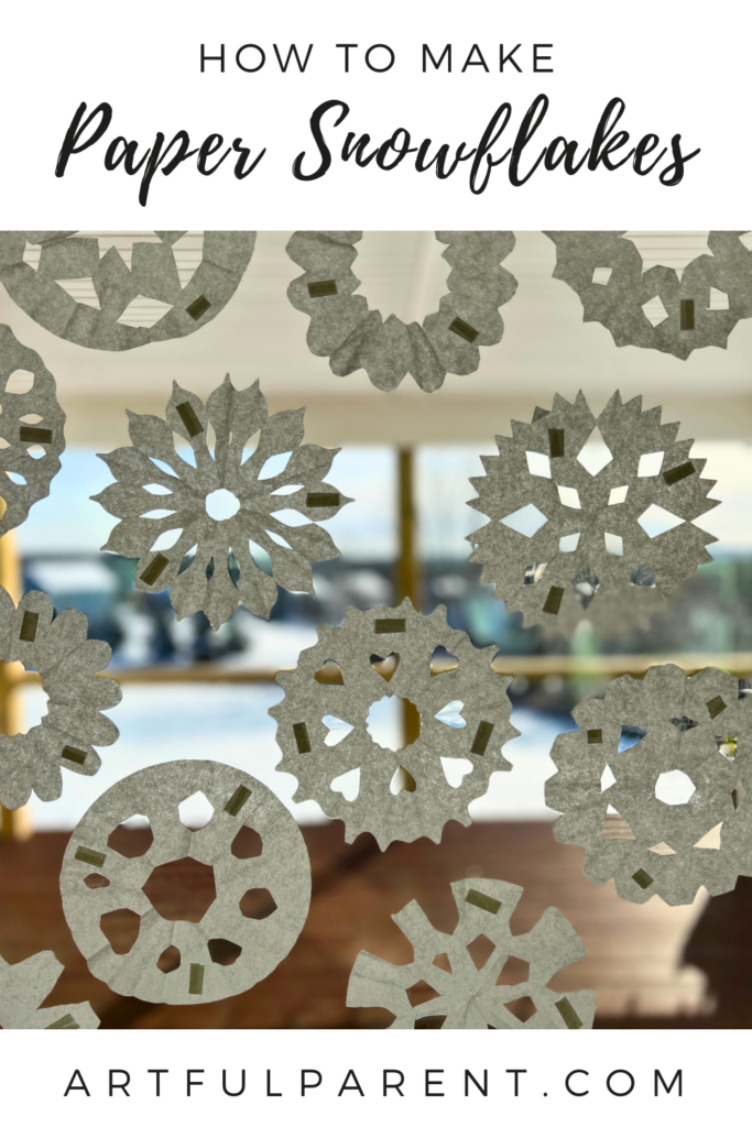 How To Make Paper Snowflakes with Coffee Filters