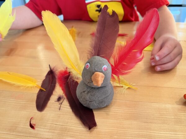 How to Make a Playdough Turkey