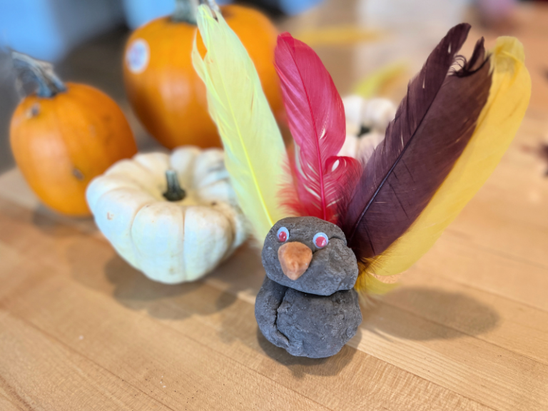 How to Make a Playdough Turkey