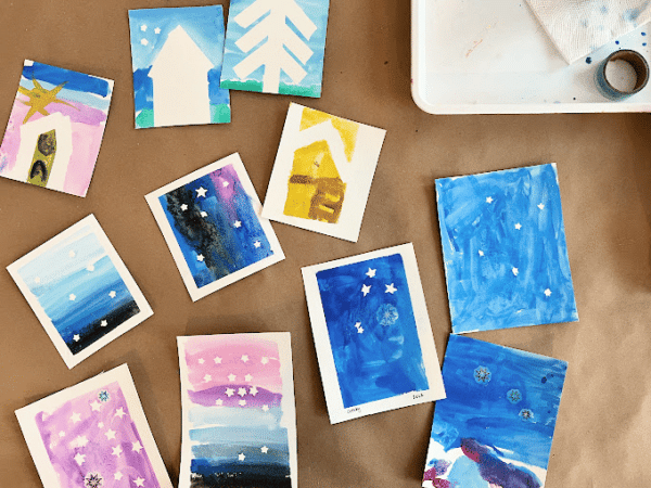 How to Make Sticker Resist Art Cards